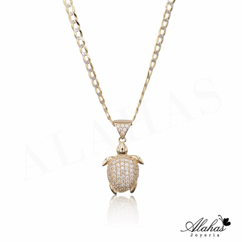 Cadena con dije en oro 14k | Joyería Alahas