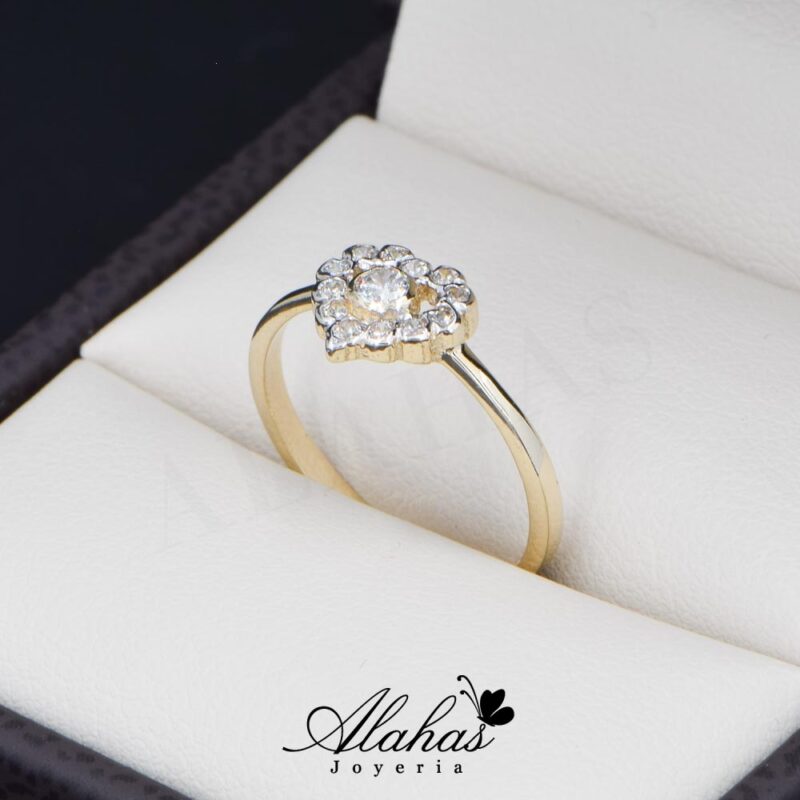 Anillo de Promesa Corazón de Oro 14k | Joyería Alahas