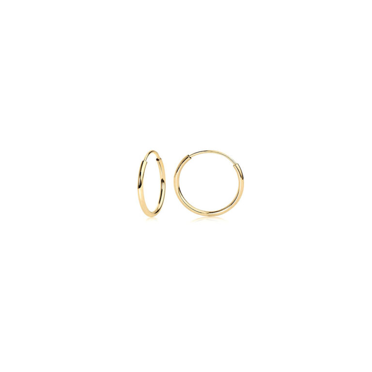 Argolla Endless piercing 10mm en Oro 14k | Joyería Alahas