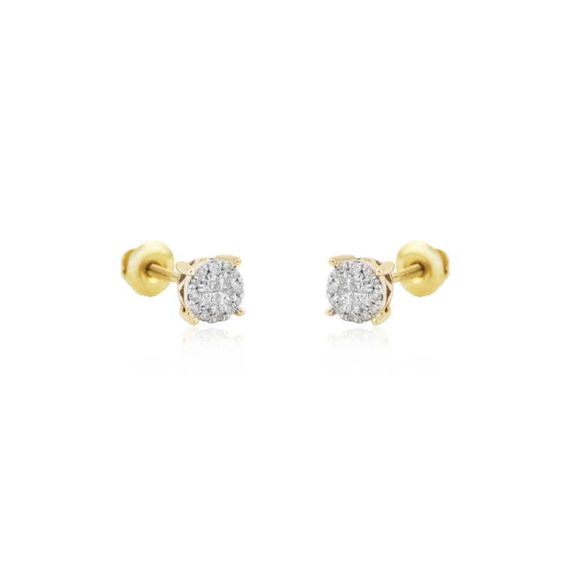 Dormilona en oro 14k con diamantes | Joyería Alahas